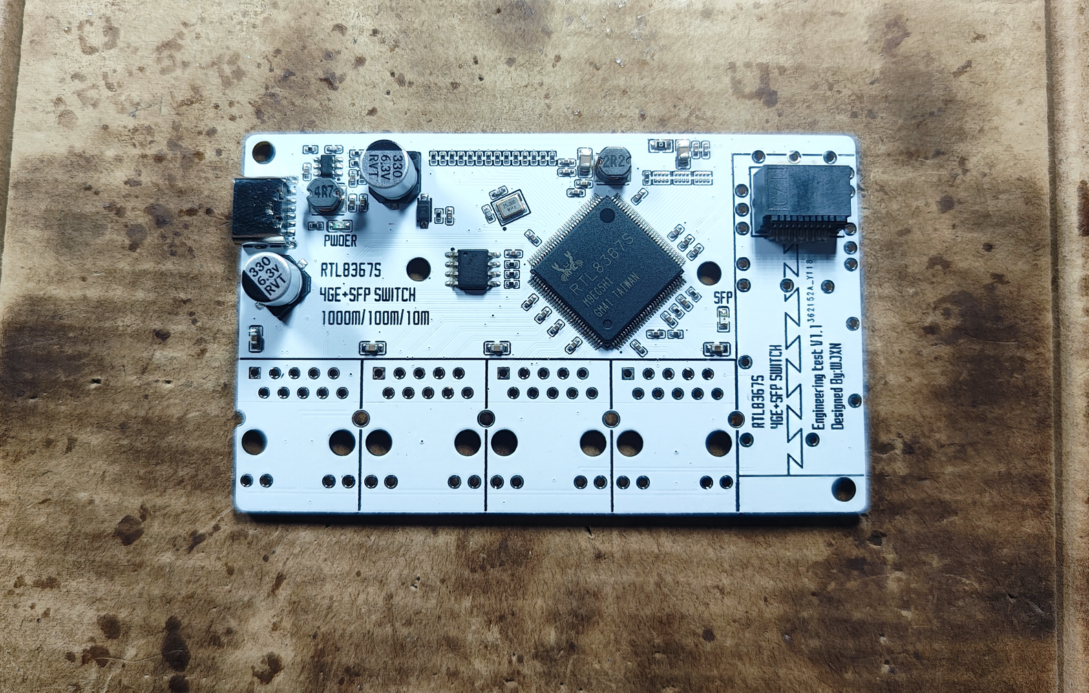 RTL8367S-4GE+SFP千兆光电交换机,———EEWorld参考设计中心