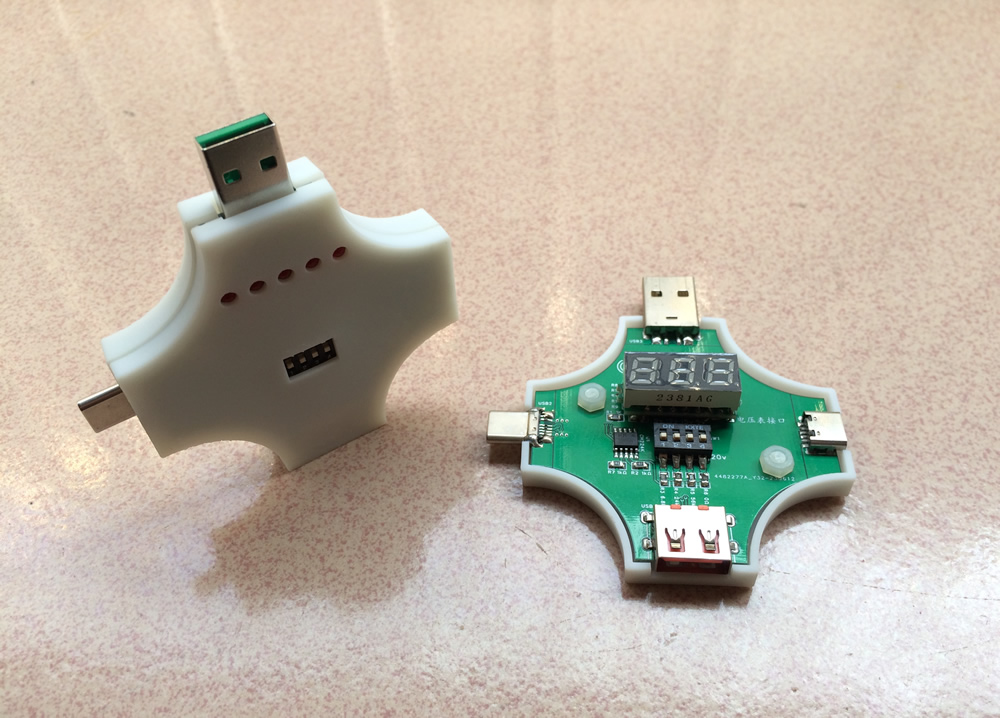 PD+QC快充诱骗器,———EEWorld参考设计中心