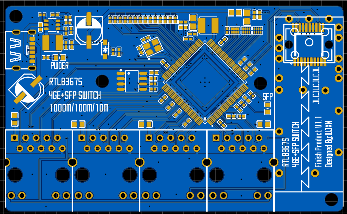 RTL8367S-4GE+SFP千兆光电交换机,———EEWorld参考设计中心