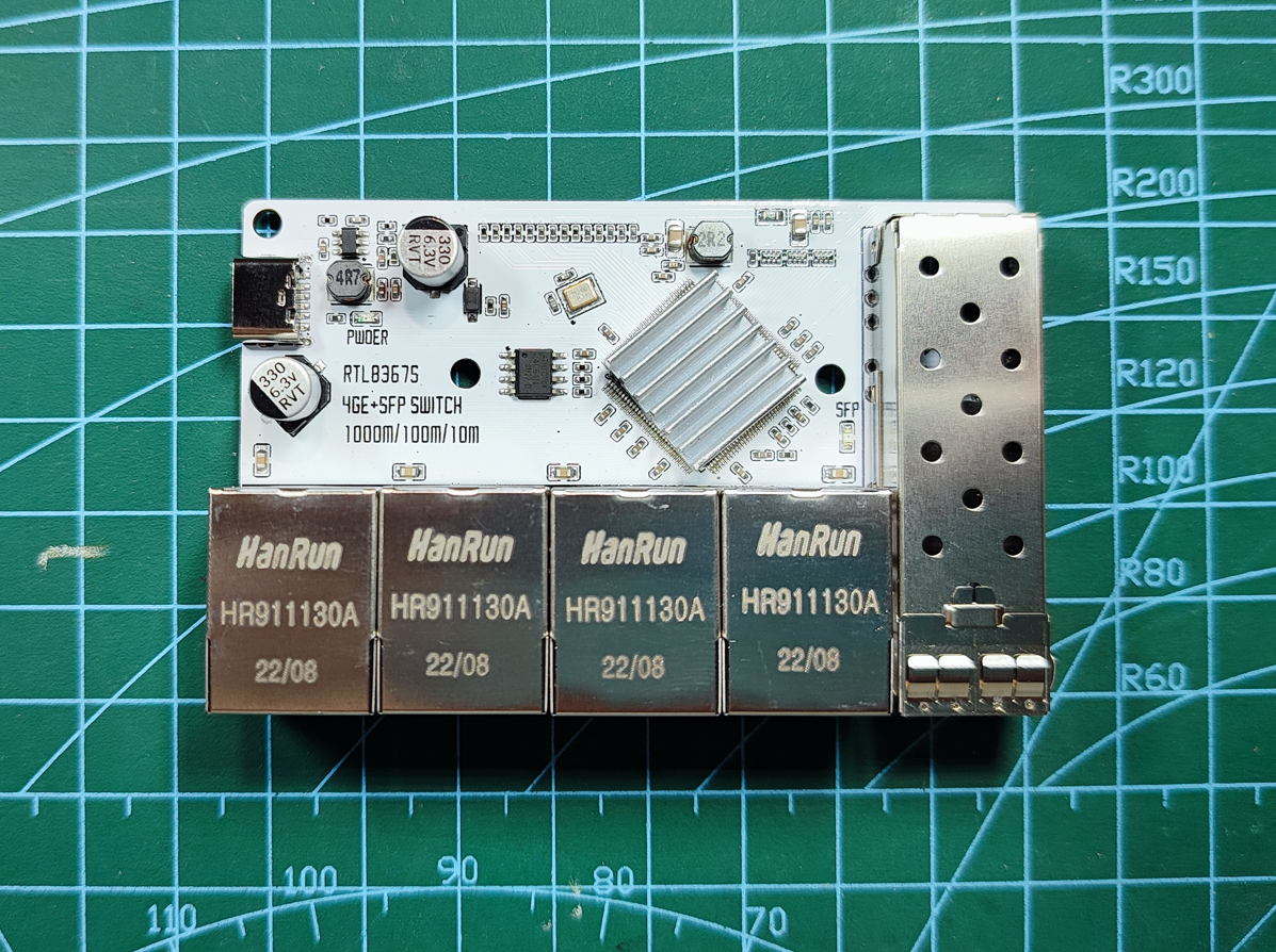 RTL8367S-4GE+SFP千兆光电交换机,———EEWorld参考设计中心