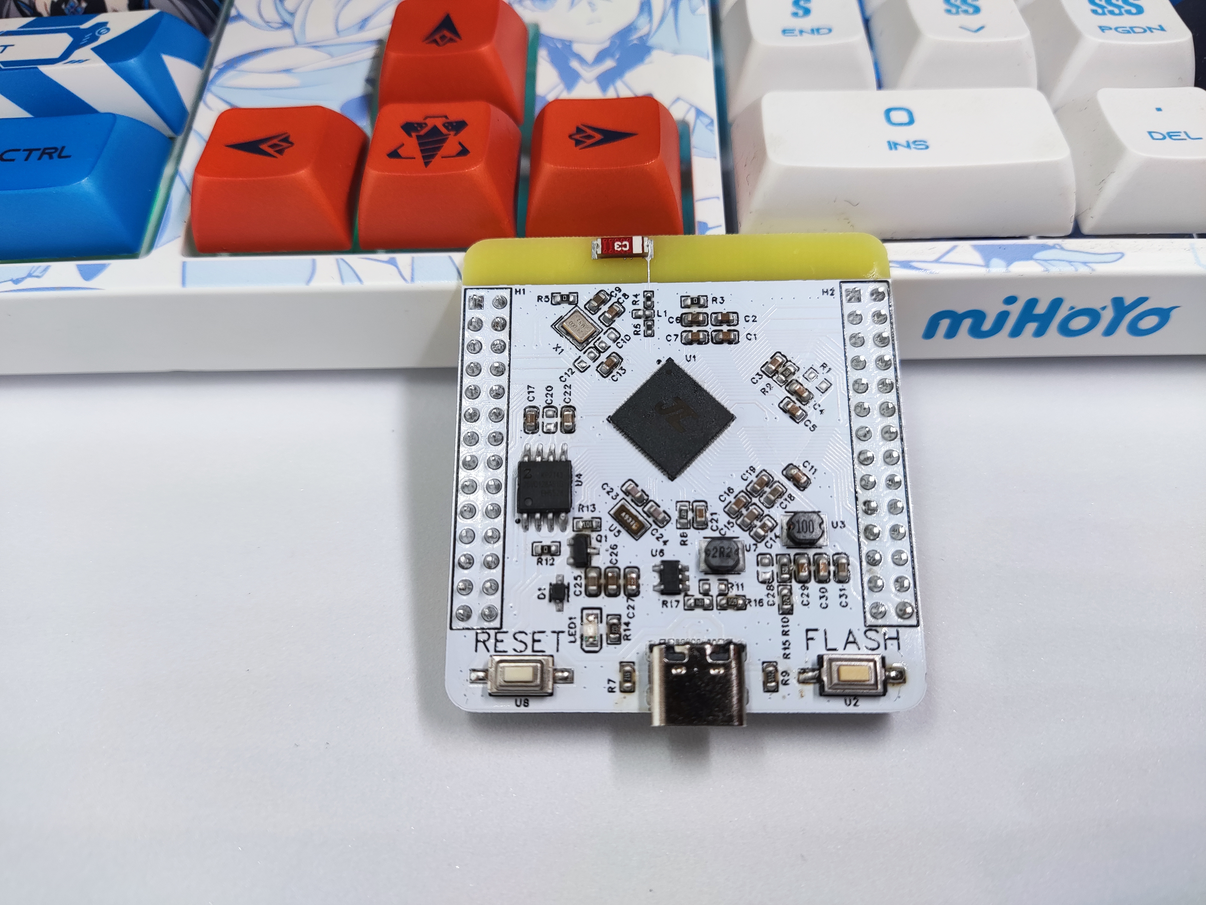 杰理彩色丝印开发板 JL AC7916A 蓝牙+WIFI双核,———EEWorld参考设计中心