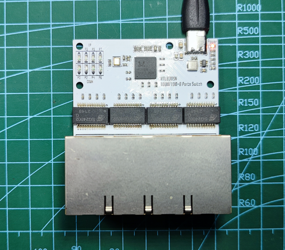 8口百兆交换机_RTL8309N V1.1,———EEWorld参考设计中心